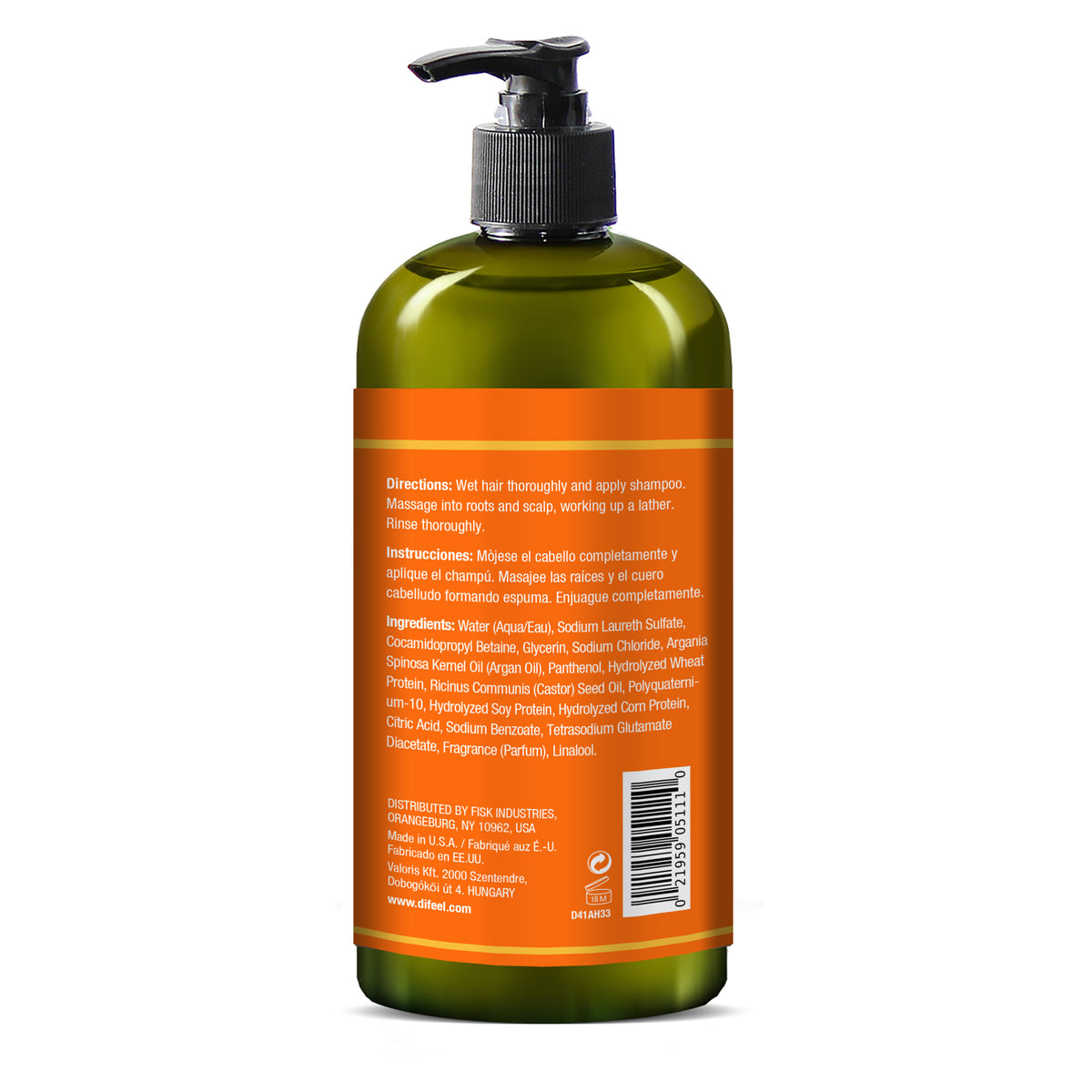 Difeel Argan Hydrating Shampoo 33.8 oz. | difeel - find your natural beauty