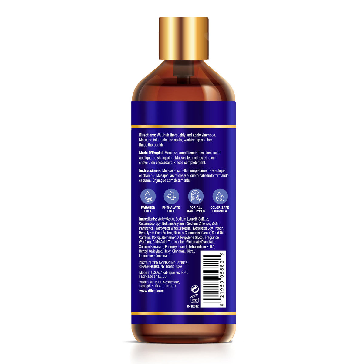 Difeel Pro-Growth Biotin for Hair Growth Shampoo 12 oz. | difeel - find ...