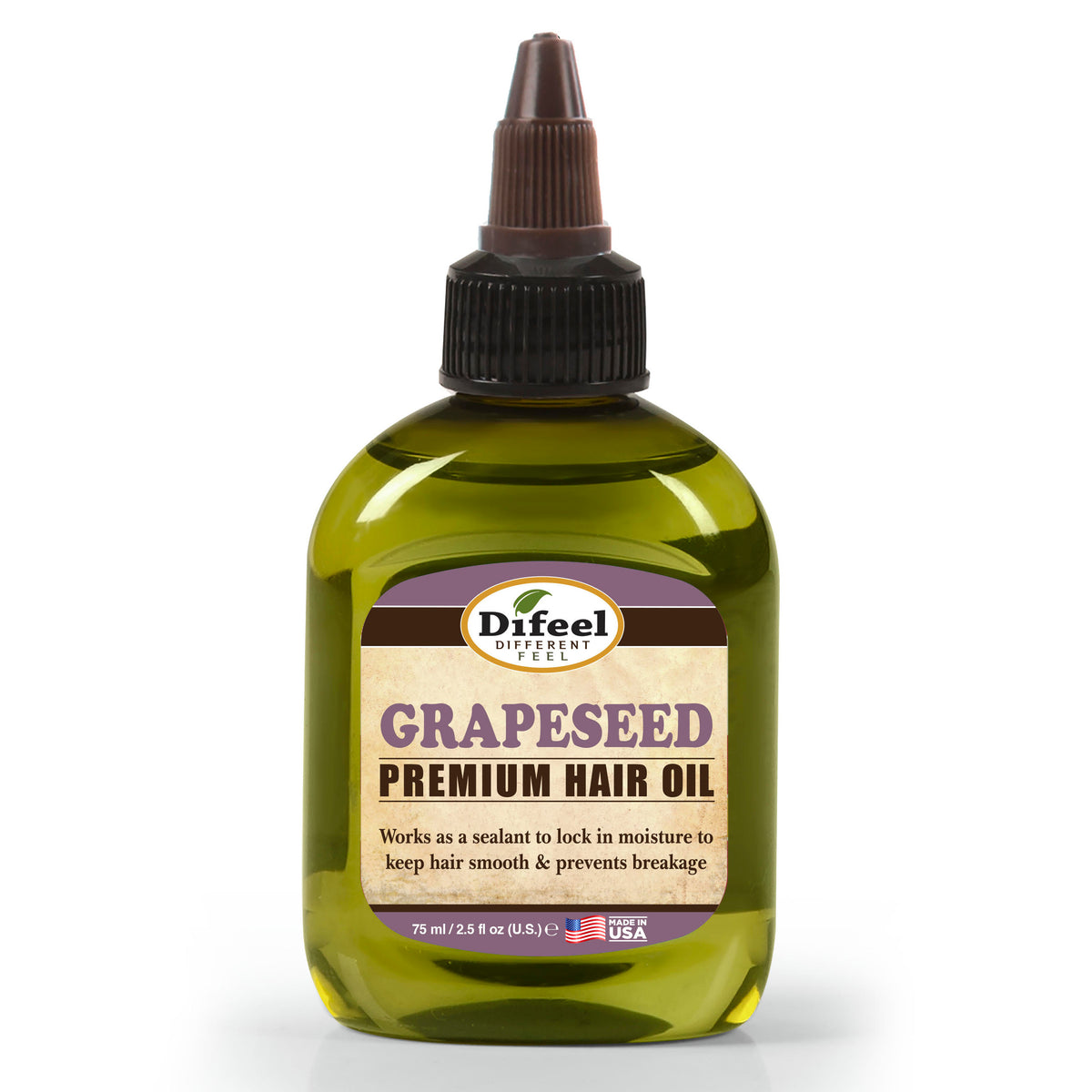 Difeel Grapeseed Premium Hair Oil 2.5 oz. | difeel - find your natural ...