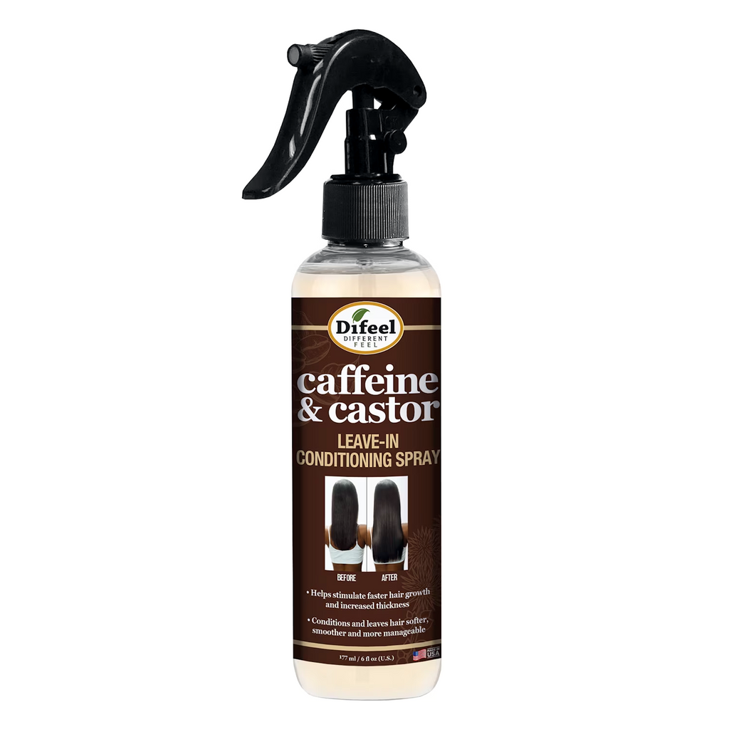 Difeel Caffeine & Castor Leave-in Conditioning Spray 6 oz. | difeel ...