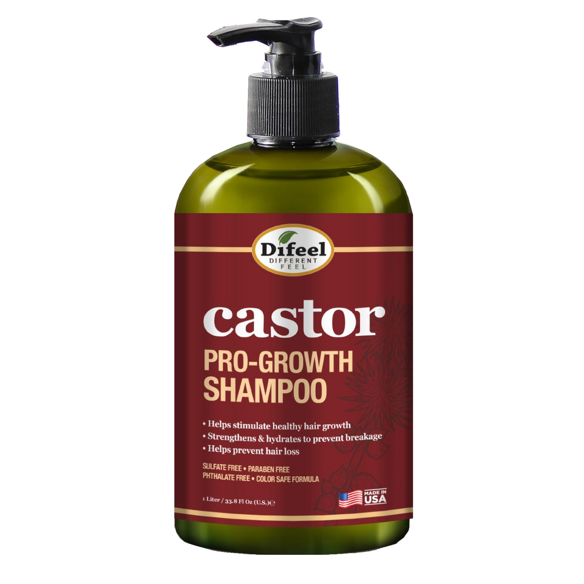 Difeel Castor Pro-Growth Shampoo 12 oz. | difeel - find your natural beauty